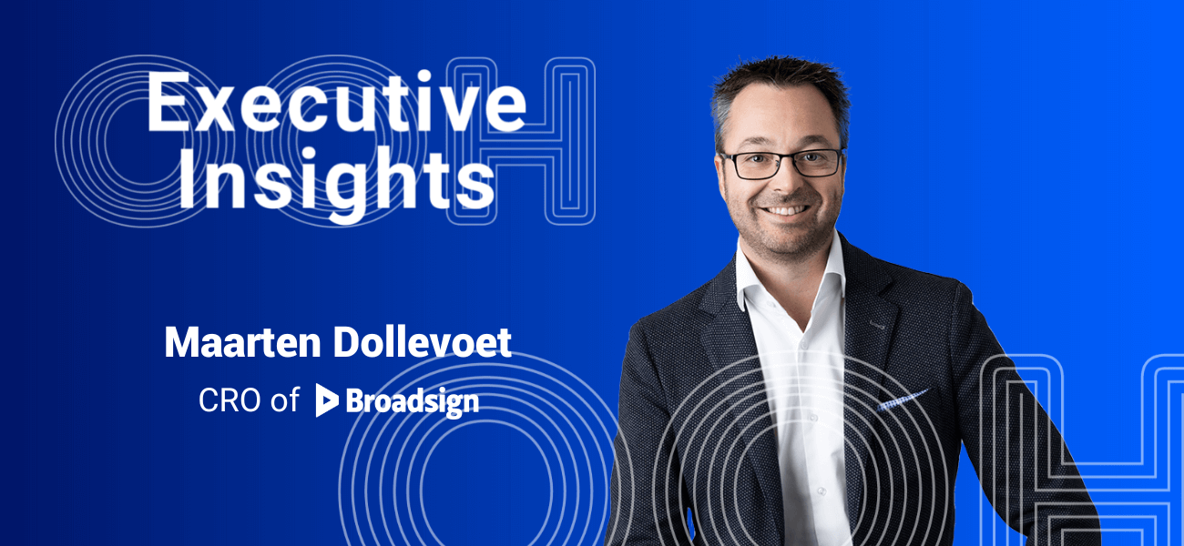 OOH Executive Insights: Maarten Dollevoet on how DOOH sales models are ...