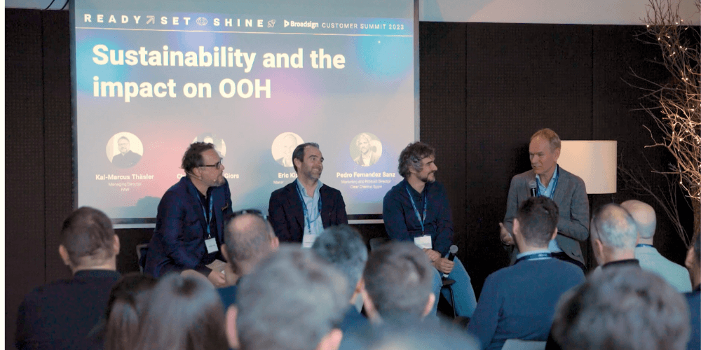 Sustainability initiatives in OOH: Highlights from Broadsign’s sustainability panel