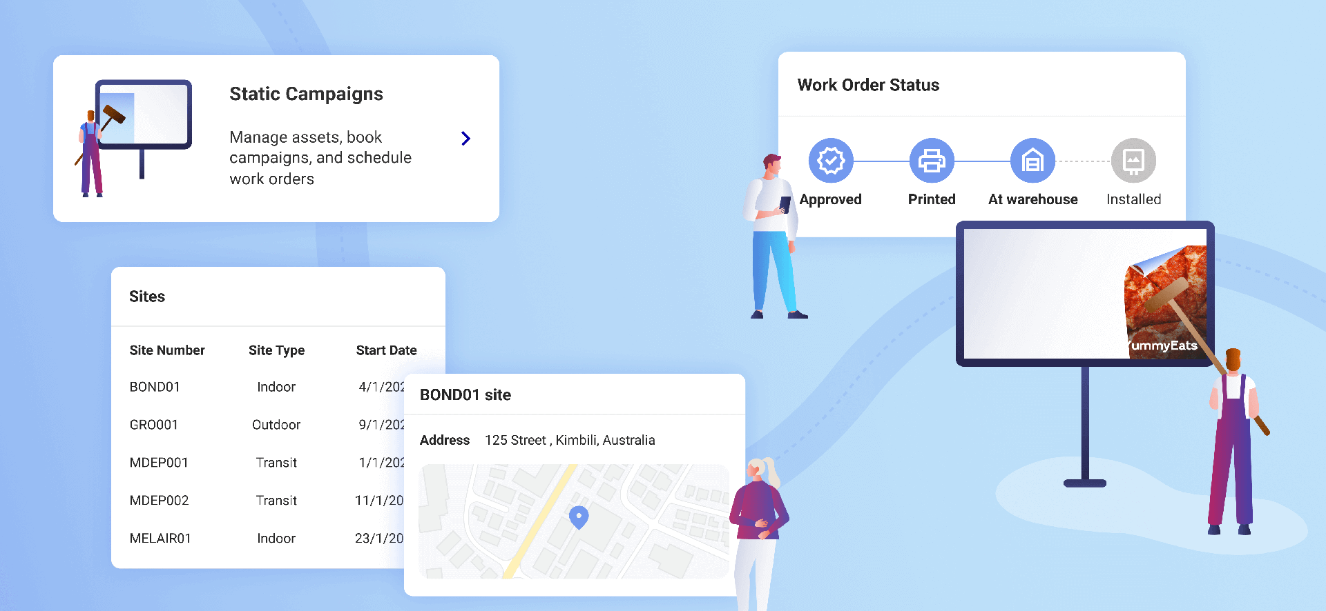 Découvrez le nouveau module pour les campagnes OOH statique de Broadsign