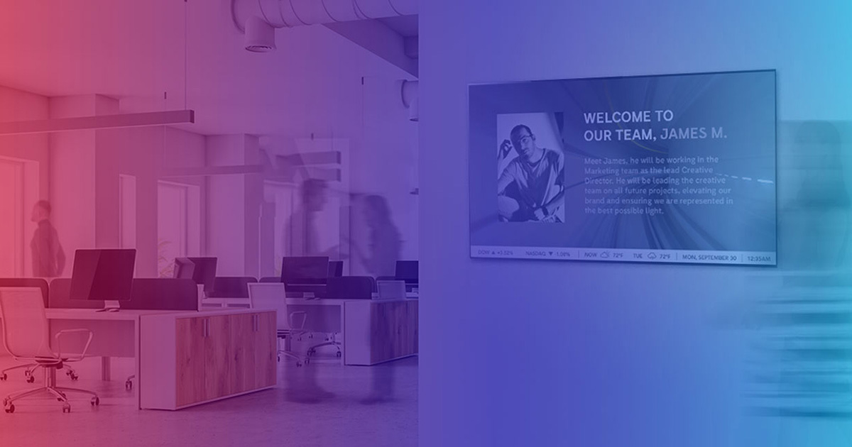 Digital Signage for Internal Communications | Broadsign
